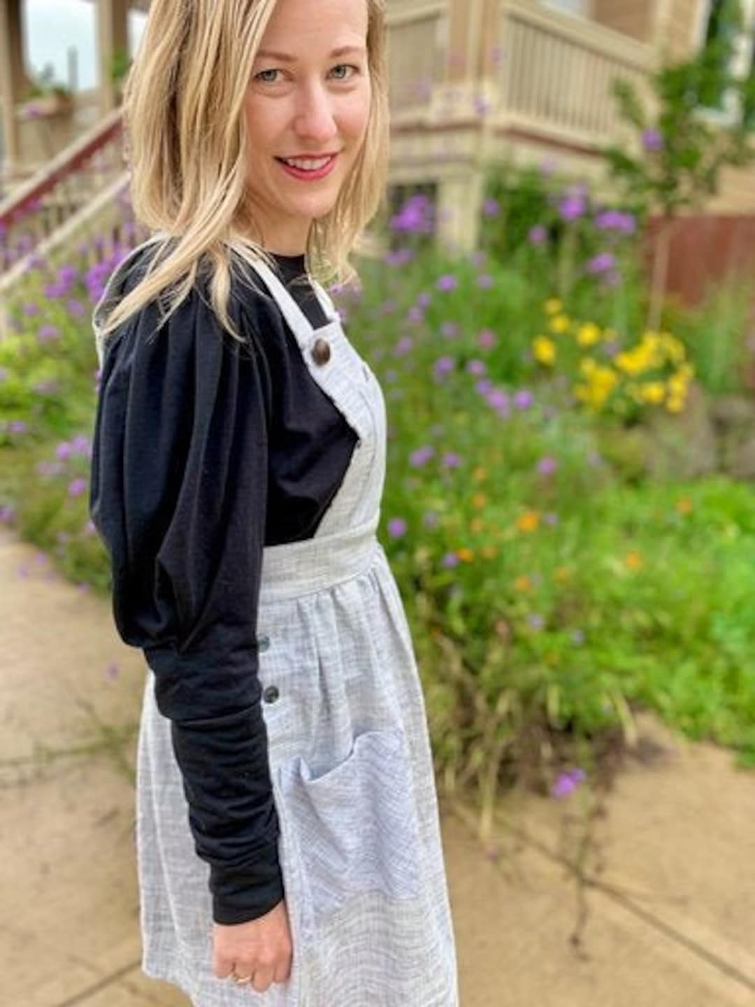 PDF Sewing Pattern, Mutton Sleeve Pullover, PDF Instant Download, Size ...