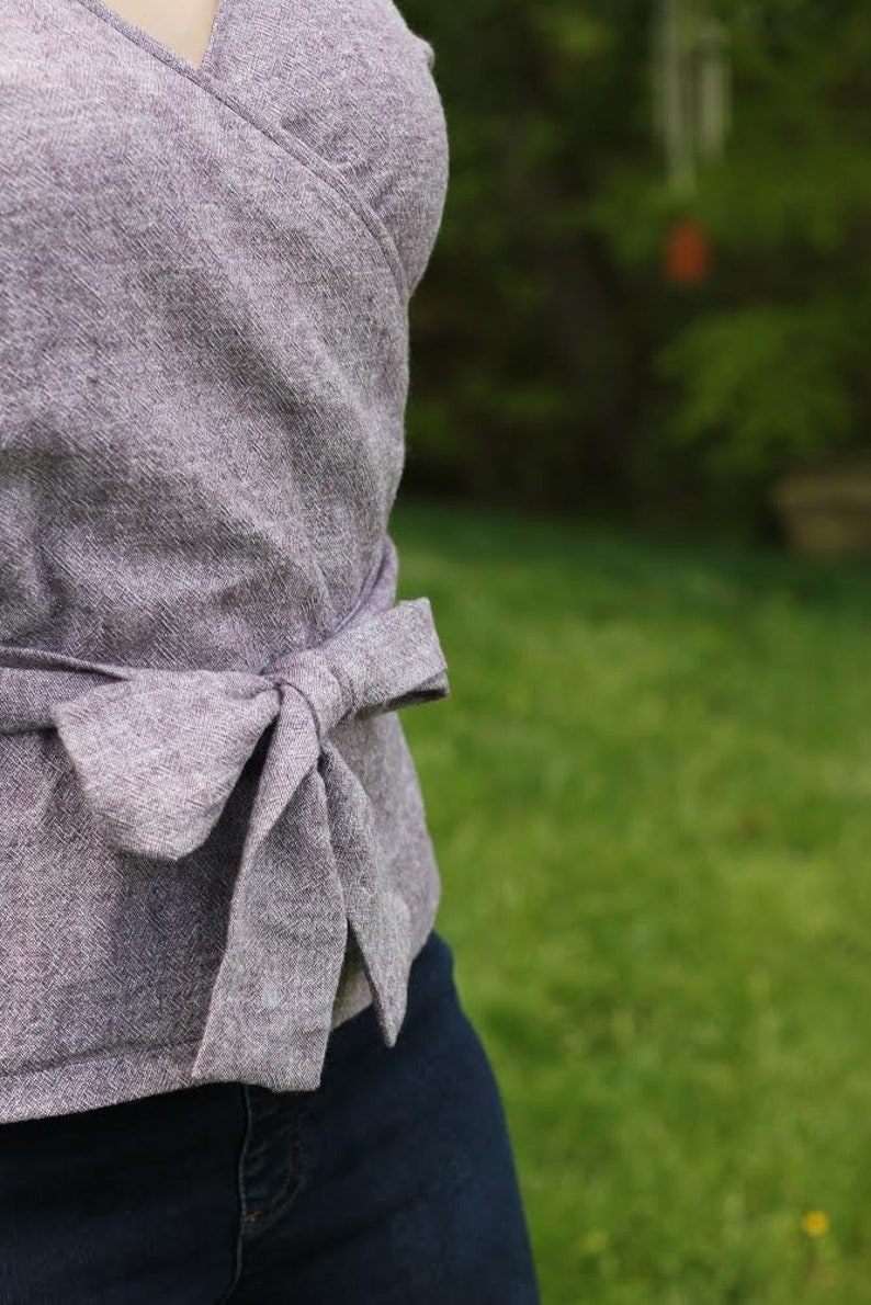 PDF Sewing Pattern, the Wrap Top, PDF Wrap Top Pattern, Instant ...