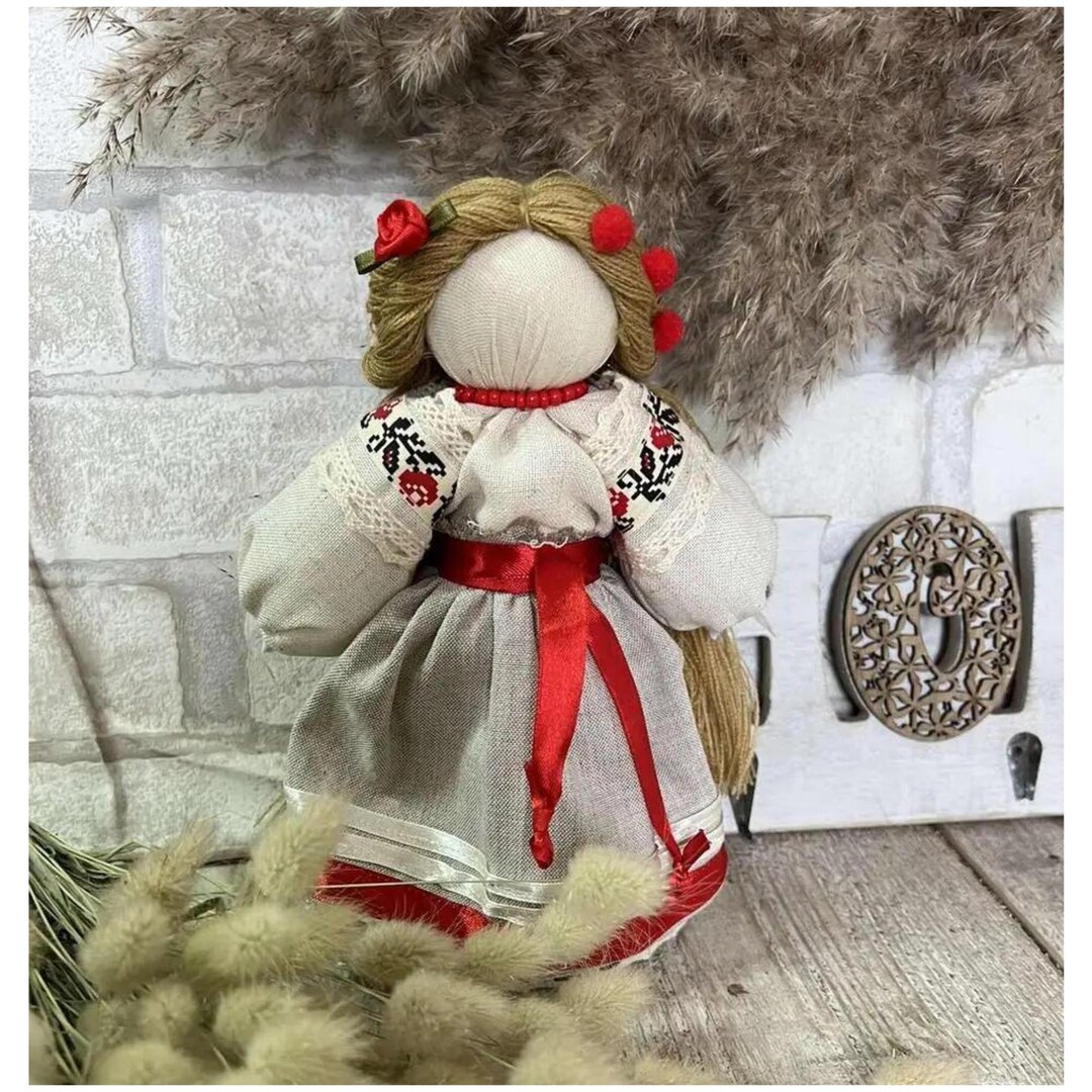 Handmade Ukrainian Motanka Doll: Traditional Slavic Amulet, Family ...