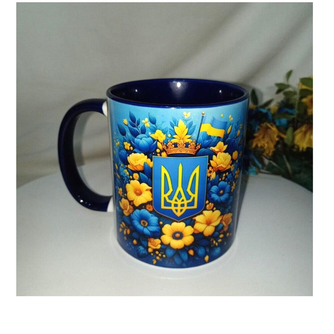 Ukrainian Patriotic Ceramic Cup, Glory to Ukraine Design (350ml) - Etsy