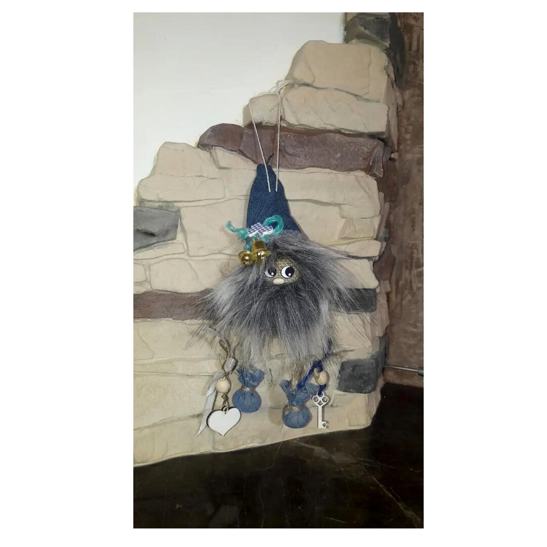 Handmade Slavic Domovoi Doll – Denim Brownie Home Protector Talisman - Etsy