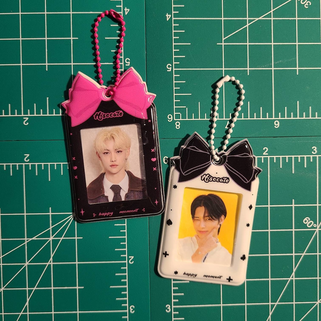 Kpop ID Mini Photocard Holder Kaychain - Etsy