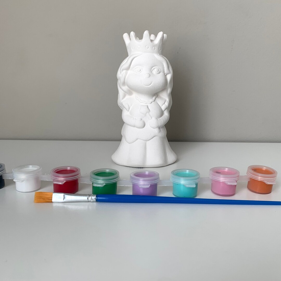 Pretty Princess Paint Kits, Pottery Painting Kit, DIY Pottery Painting ...