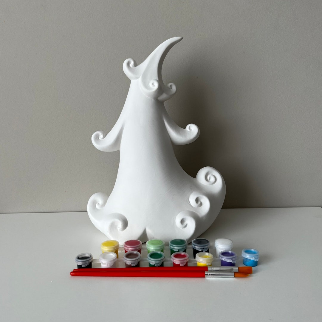Jolly Christmas Tree, Christmas Tree Pottery Painting Kit, at Home ...