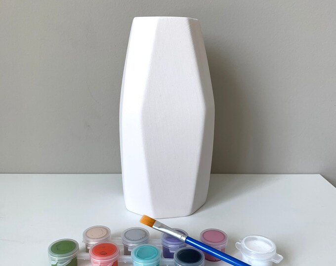 Set of 3 Little Vase Pottery Painting Kit, Teardrop Vase Paint Kit ...