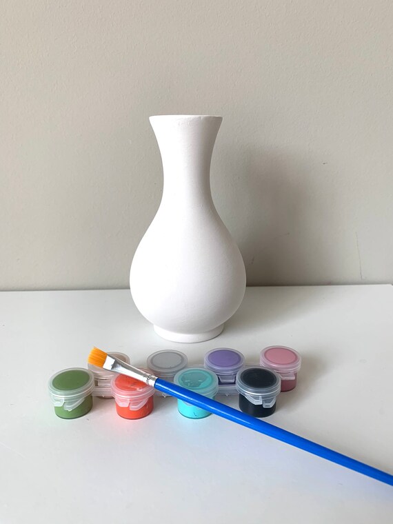 Pottery Painting Kit bulb vase Paint Kit DIY Vase Paint kit | Etsy