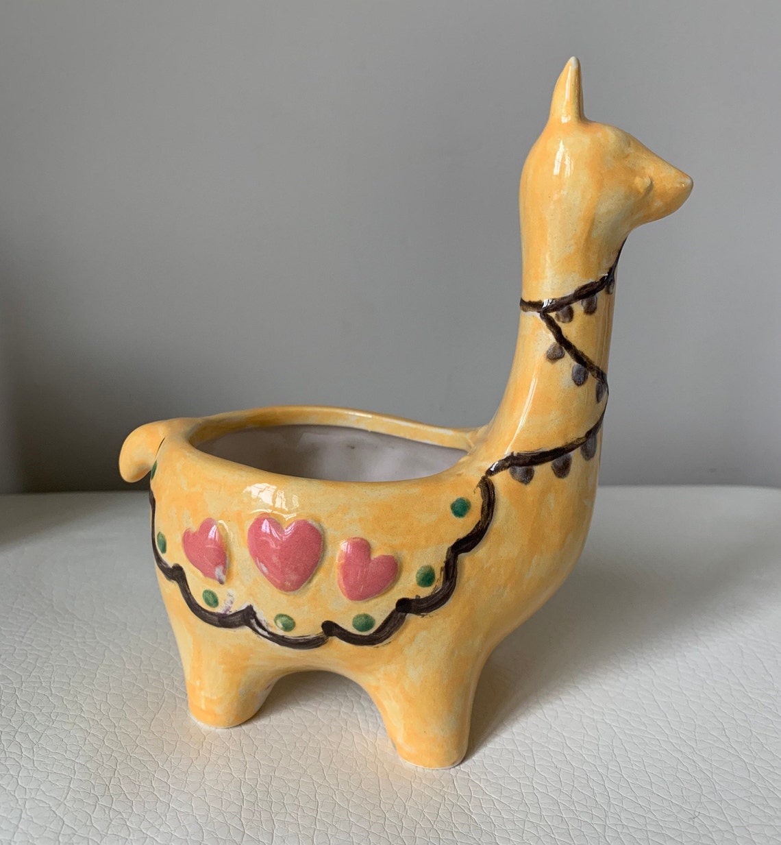 Succulent Planter Llama Pottery Painting Kit Alpaca Paint - Etsy