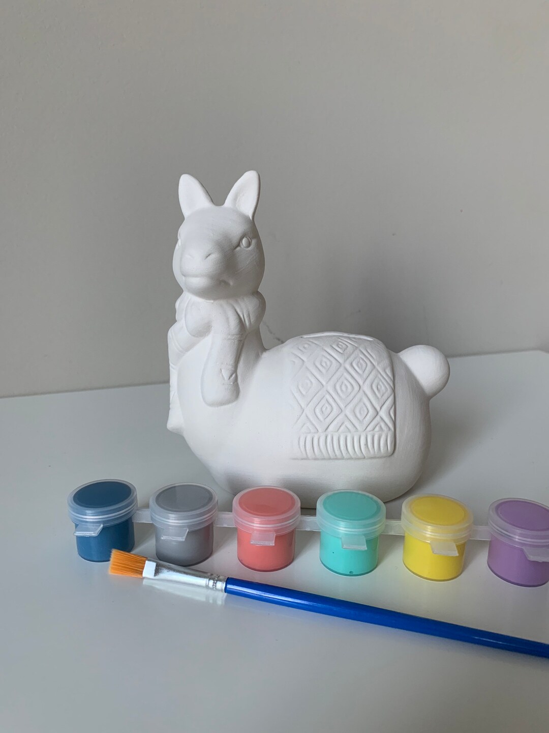 Llama Money Bank, at Home Pottery Painting Kit, DIY Llama Piggy Bank ...
