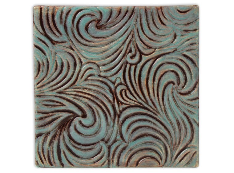 Swirl Texture Tile, Painting Kit, Tile DIY Paint Kit, Ready-to-paint ...