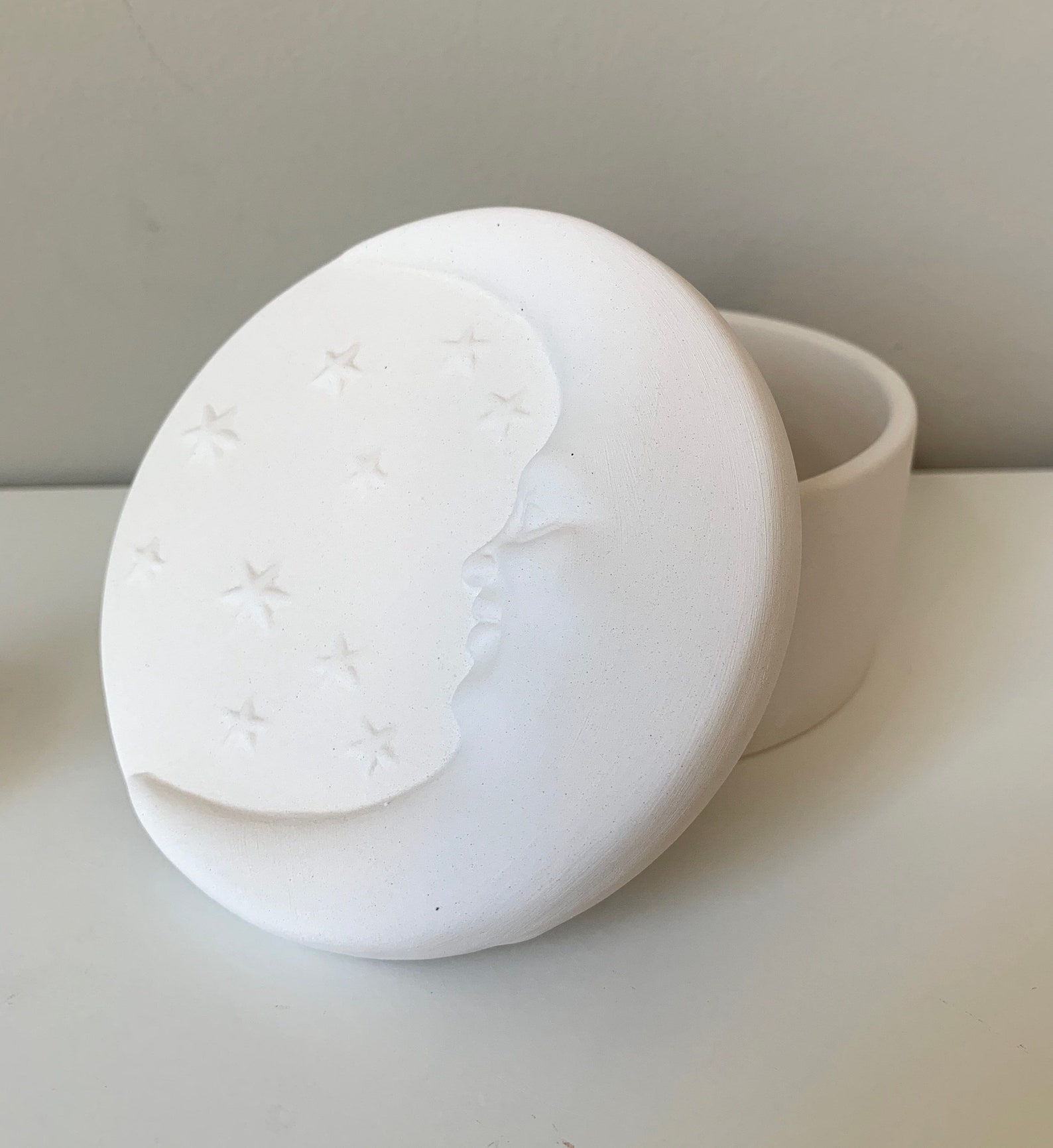 Sun and Moon Pottery Painting Sun & Moon Box DIY Treasure | Etsy