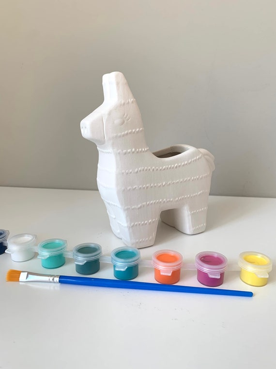 Llama Pinata Planter DIY Pottery Painting Kit Succulents - Etsy