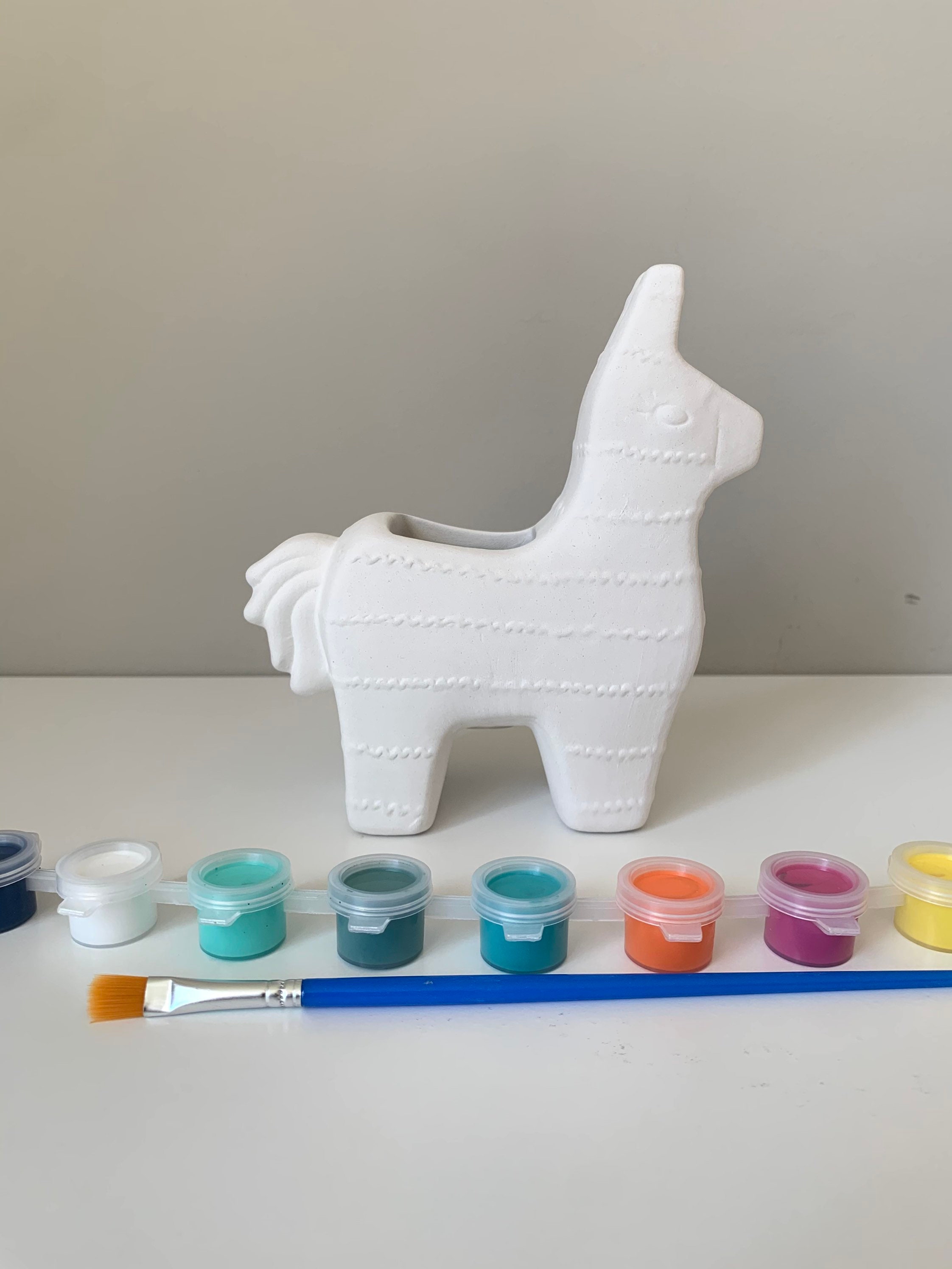 Llama Pinata Planter DIY Pottery Painting Kit Succulents - Etsy