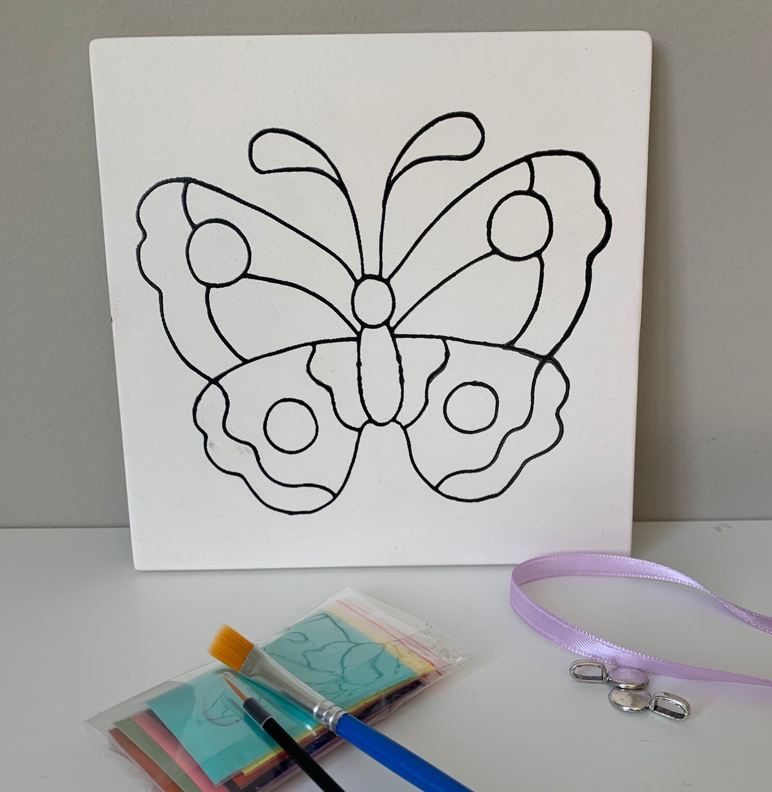 Butterfly Pottery Painting Kit, Butterfly DIY Paint Kit, DIY Pottery ...
