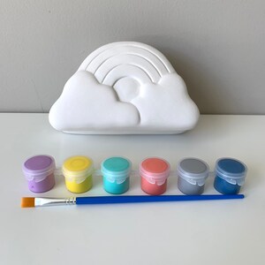 Rainbow Pottery Painting Kit, Rainbow Art Box, at Home Pottery Painting ...