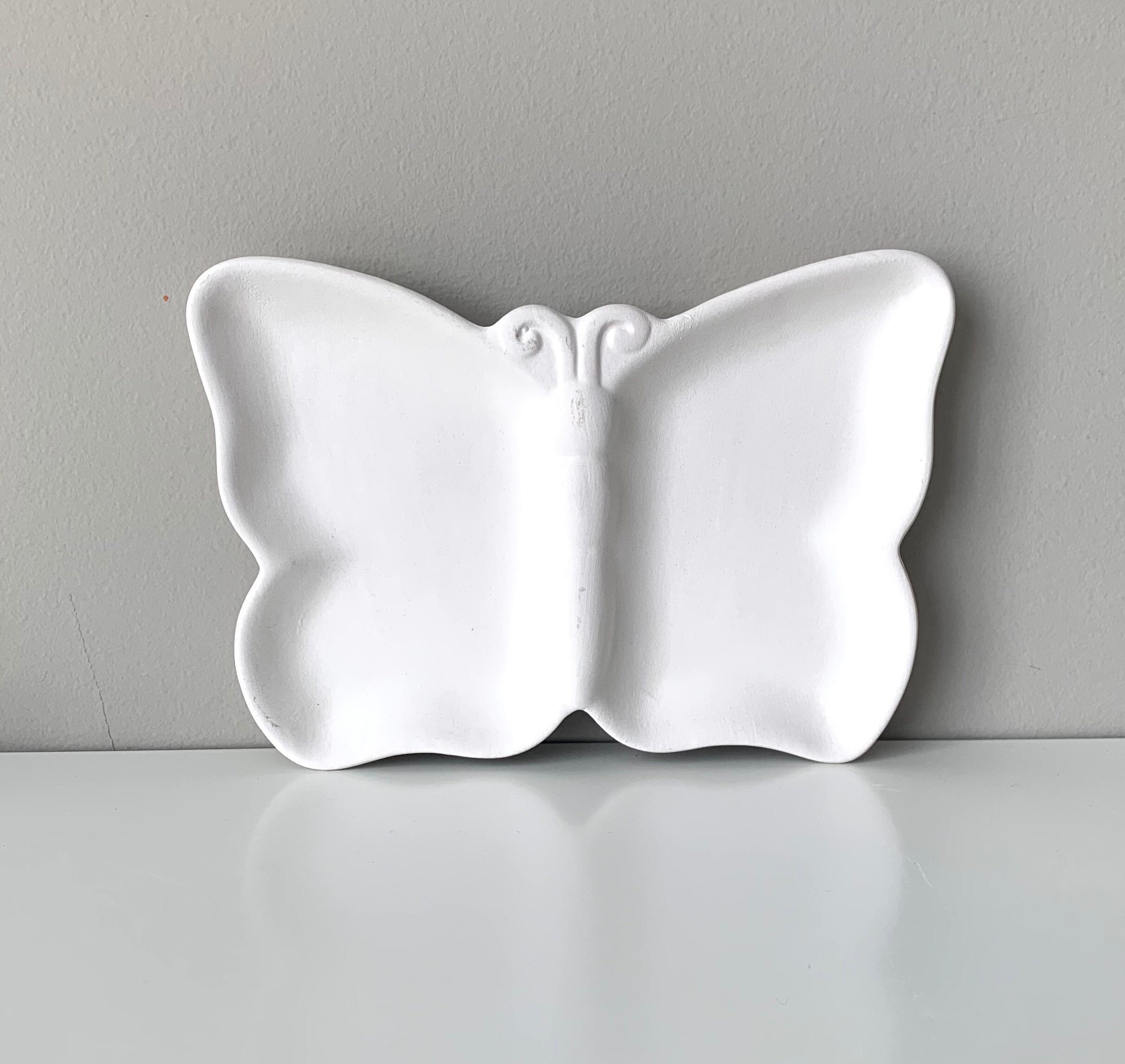 Butterfly Dish DIY Pottery Painting Kits Ready to Paint - Etsy