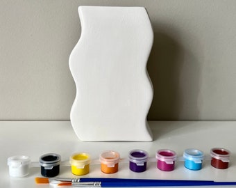 Set of 3 Little Vase Pottery Painting Kit, Teardrop Vase Paint Kit ...