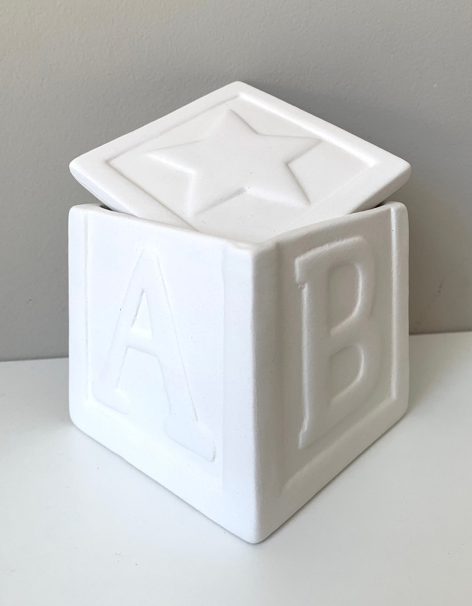 ABC Box DIY Nursery Room Decor at Home Pottery Painting Kit - Etsy