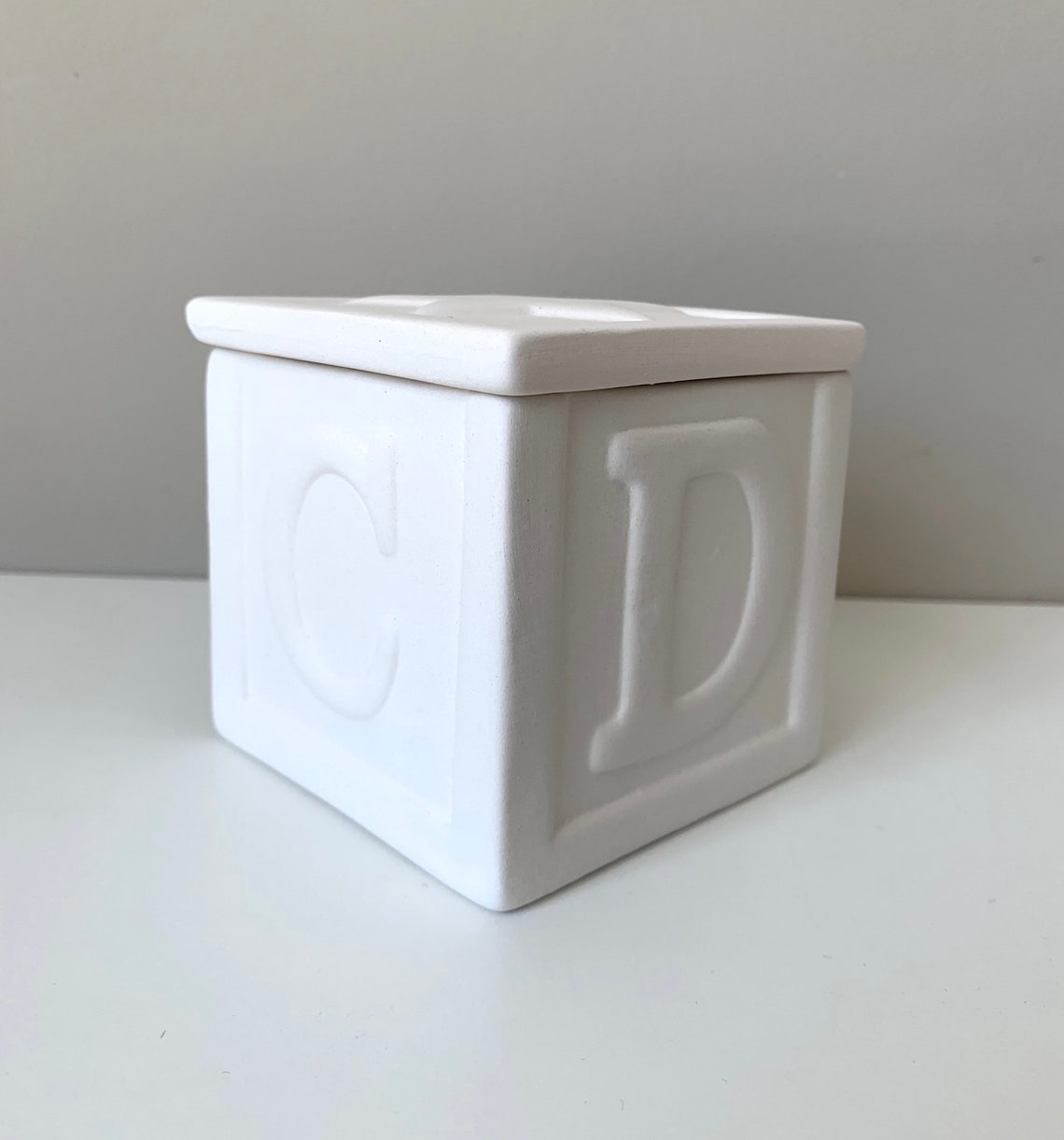 ABC Box DIY Nursery Room Decor at Home Pottery Painting Kit - Etsy