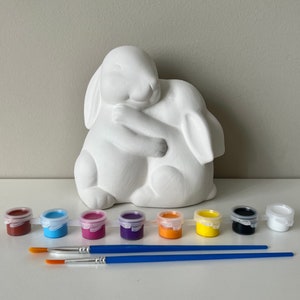 Momma and Baby Bunny, Pottery Painting Kit, DIY Pottery Painting Kit ...