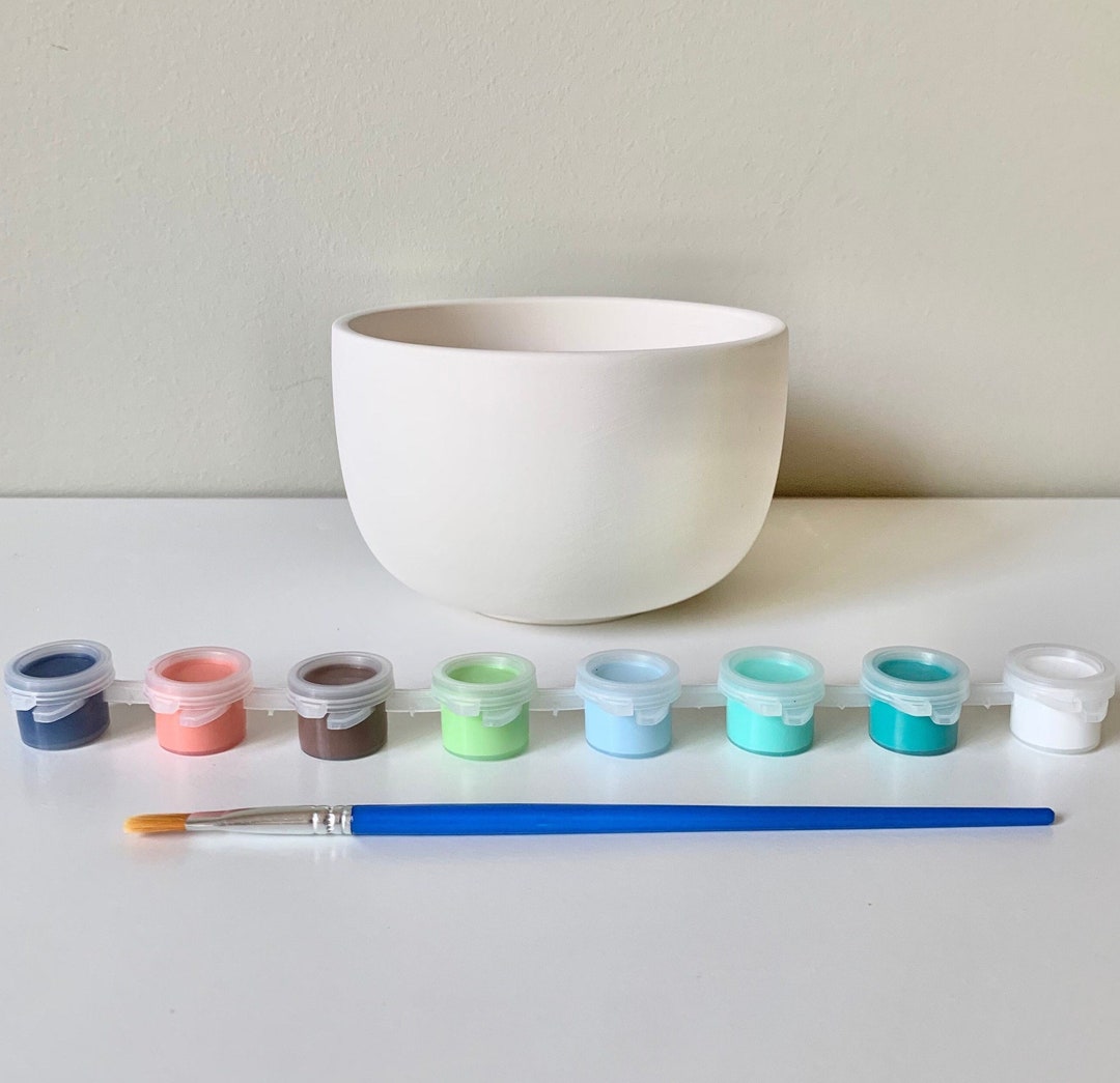 DIY Pottery Painting Kit, Succulent Planter Kit, Ready-to-paint Ceramic ...