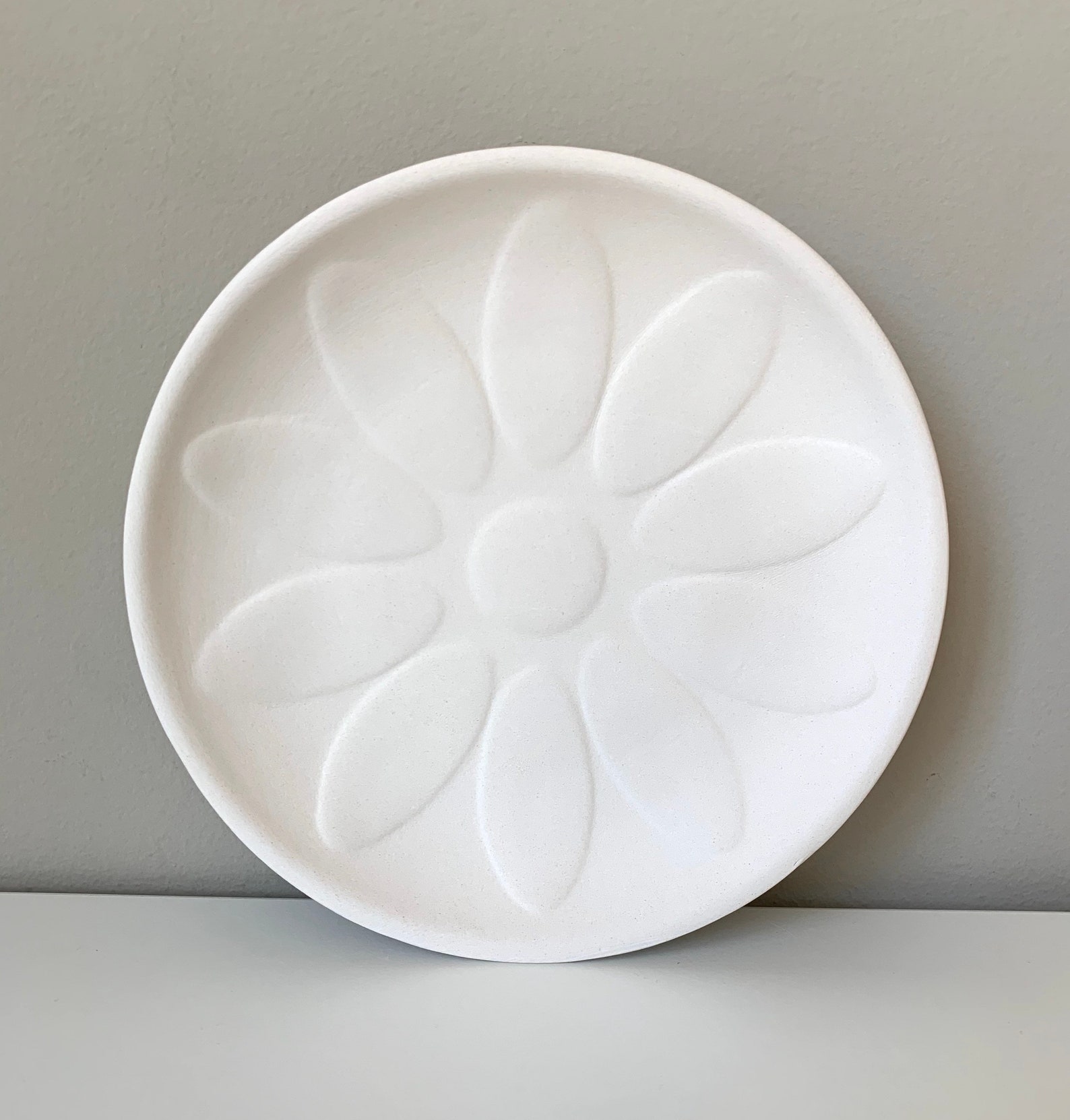 Daisy Dish Pottery painting Kit Daisy painting kit At home | Etsy