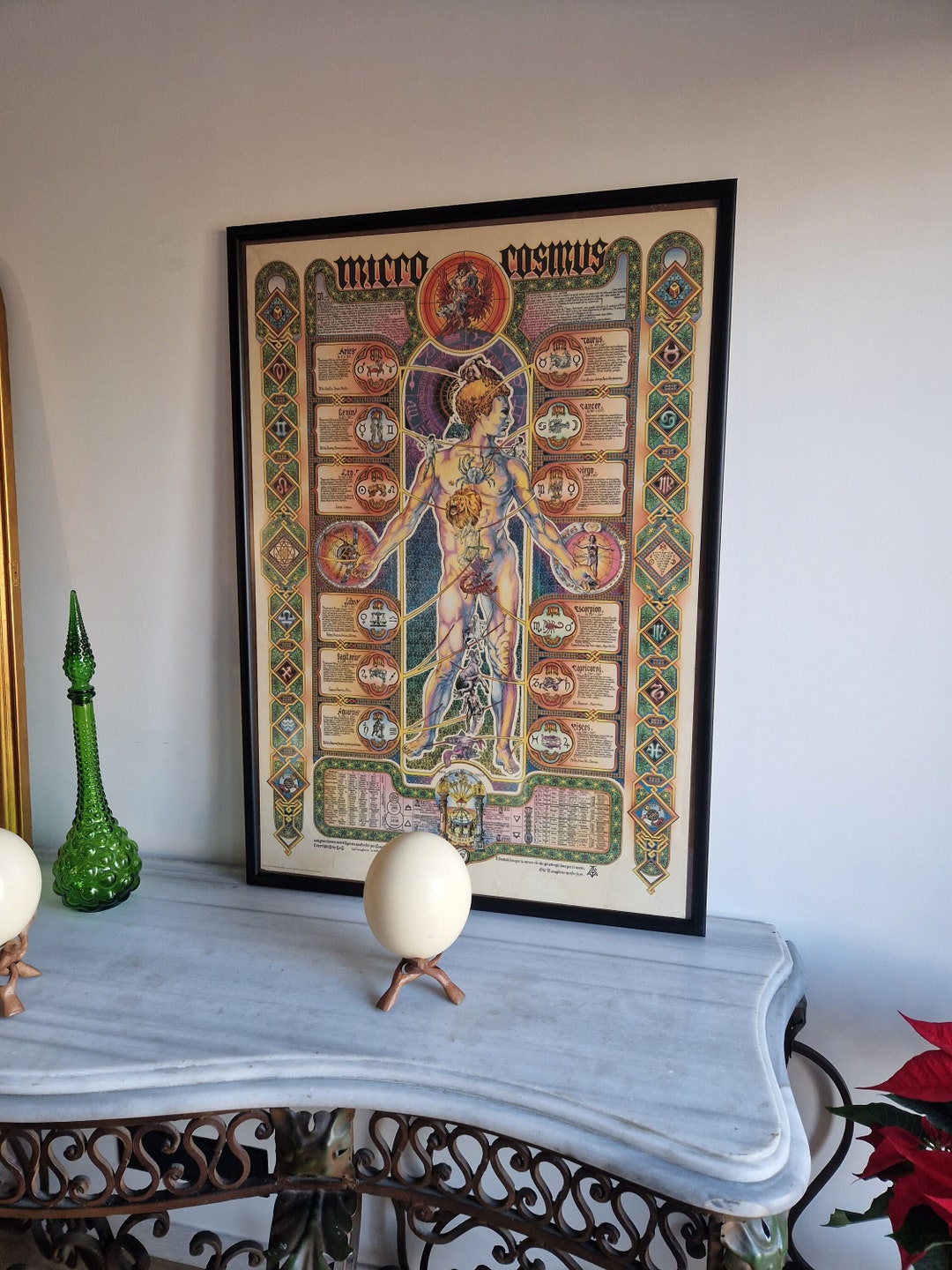 Original Esoteric Poster micro Cosmus by Giovanni Tavaglione 1982 - Etsy