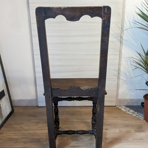 Lorraine Chair in Blackened Wood - Etsy