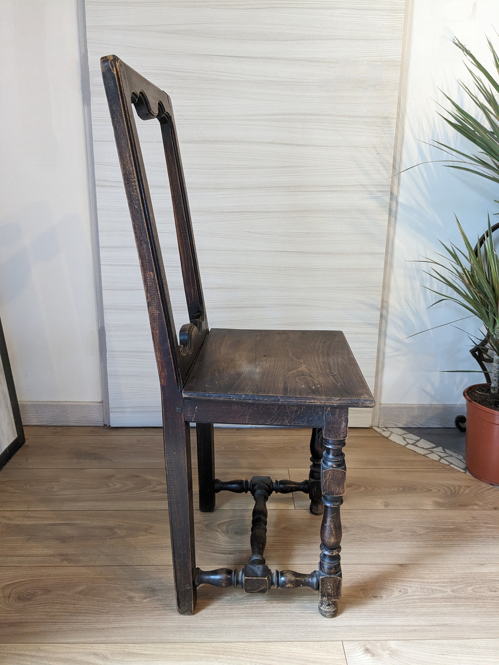 Lorraine Chair in Blackened Wood - Etsy