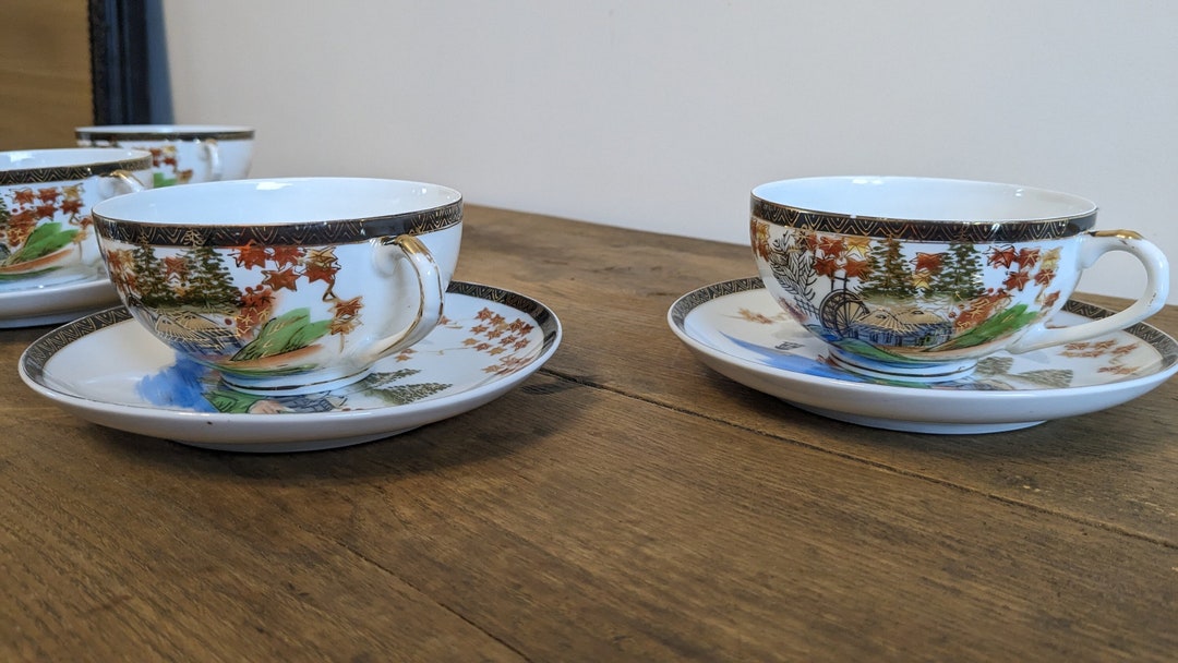 Hayasi Kutani 8-piece Chinese Porcelain Tea Set - Etsy