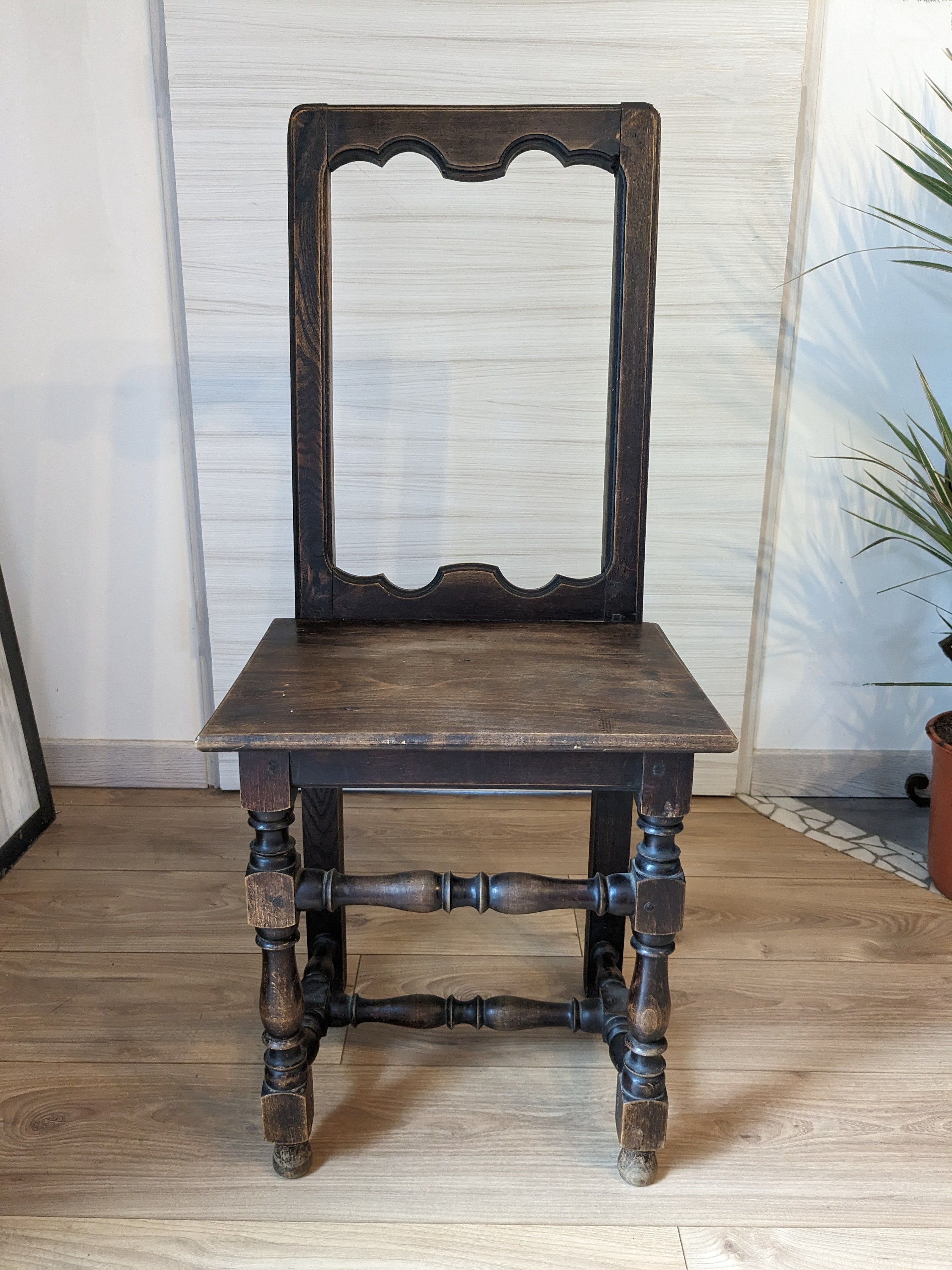 Lorraine Chair in Blackened Wood - Etsy