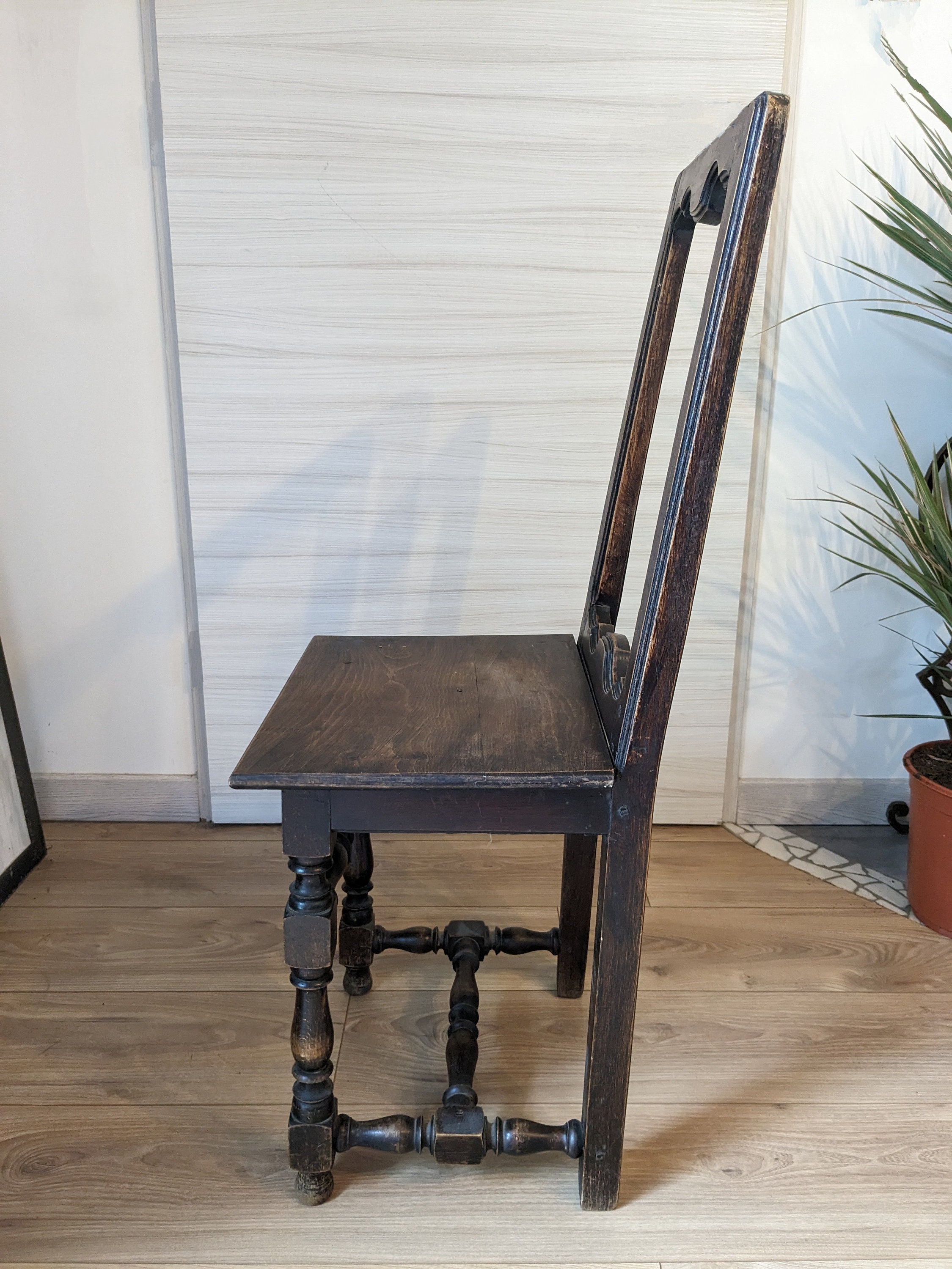 Lorraine Chair in Blackened Wood - Etsy