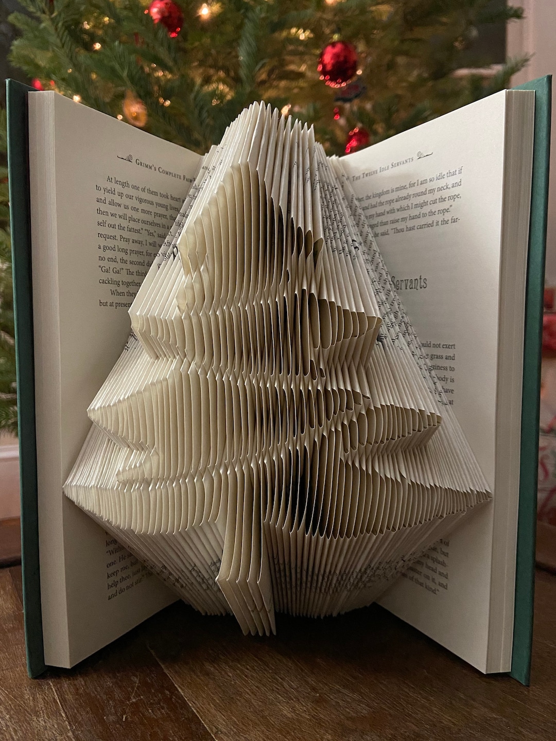 Christmas Tree Folded Book - Etsy