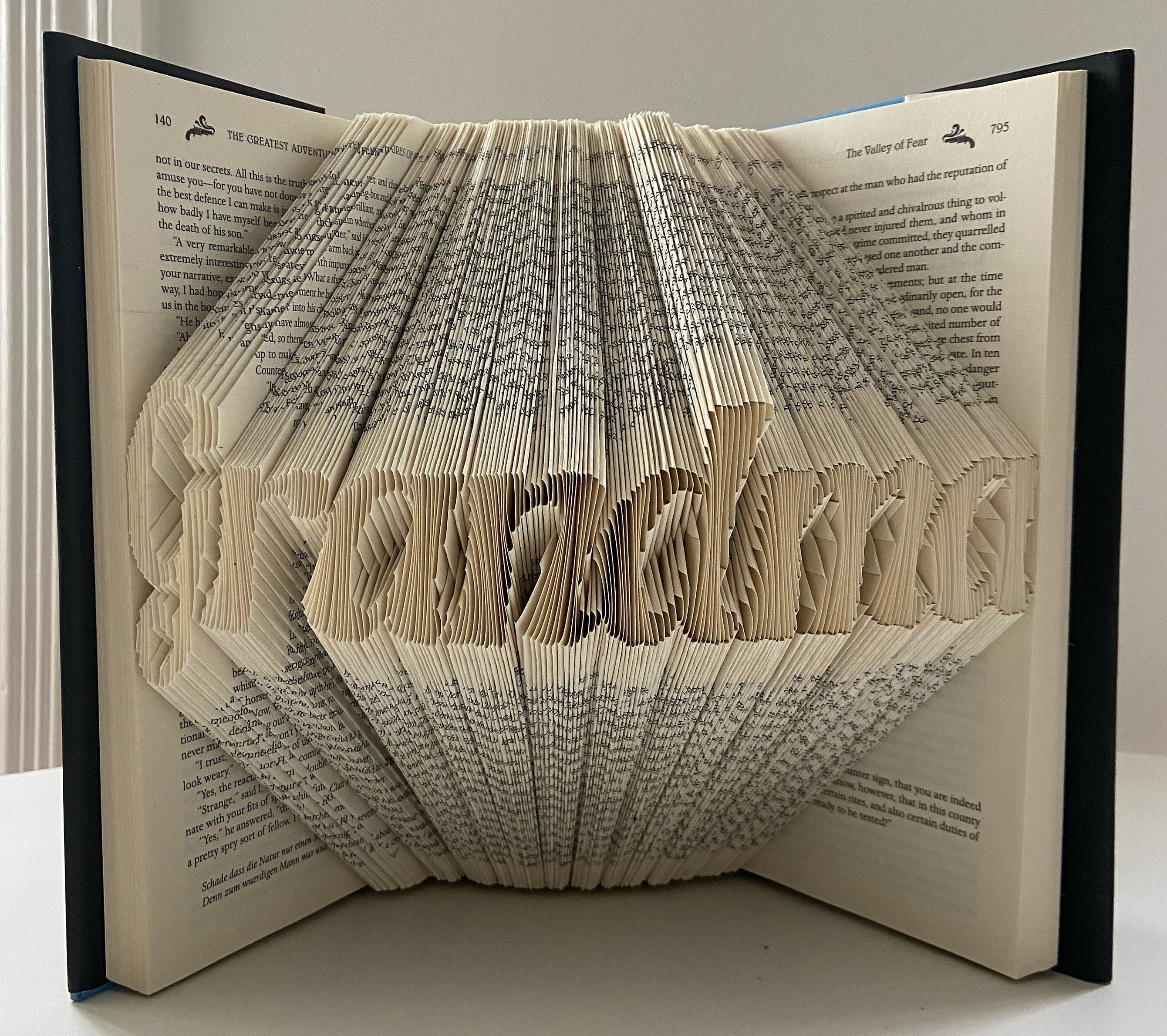 CUSTOM Name Folded Book - Etsy