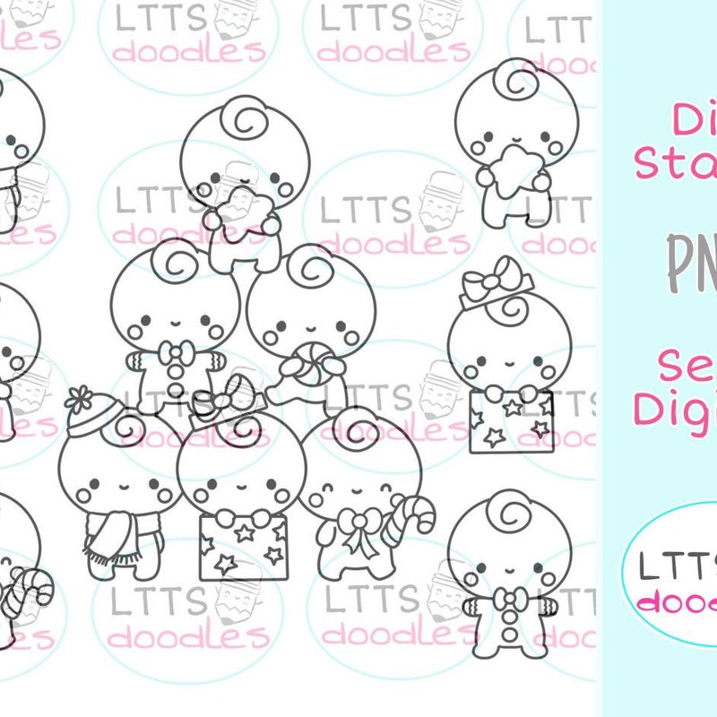 Gingerbread Stamp - Etsy