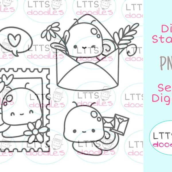 Flower Digi Stamp - Etsy