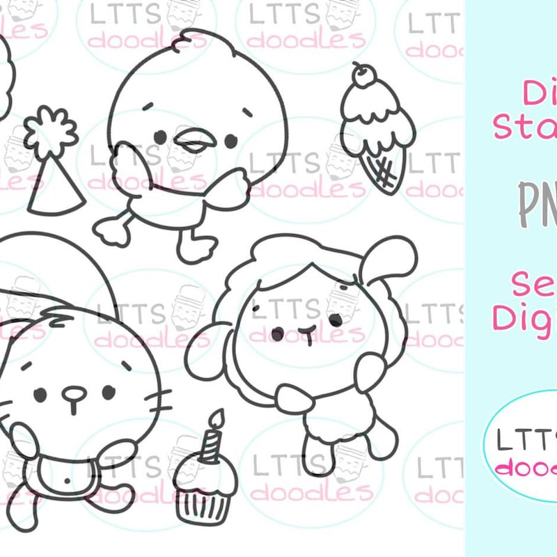 Cute Digi Stamps - Etsy