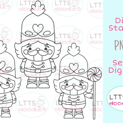 PNG Sweet Nutcrackers Digi Stamp Nutcracker Stamp Kids - Etsy