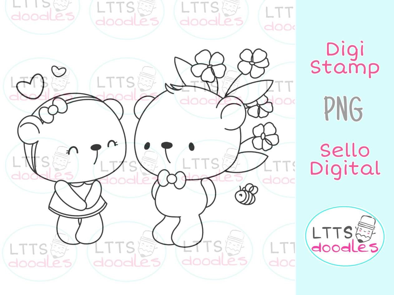 Teddy Bear That Says I Love You Coloring