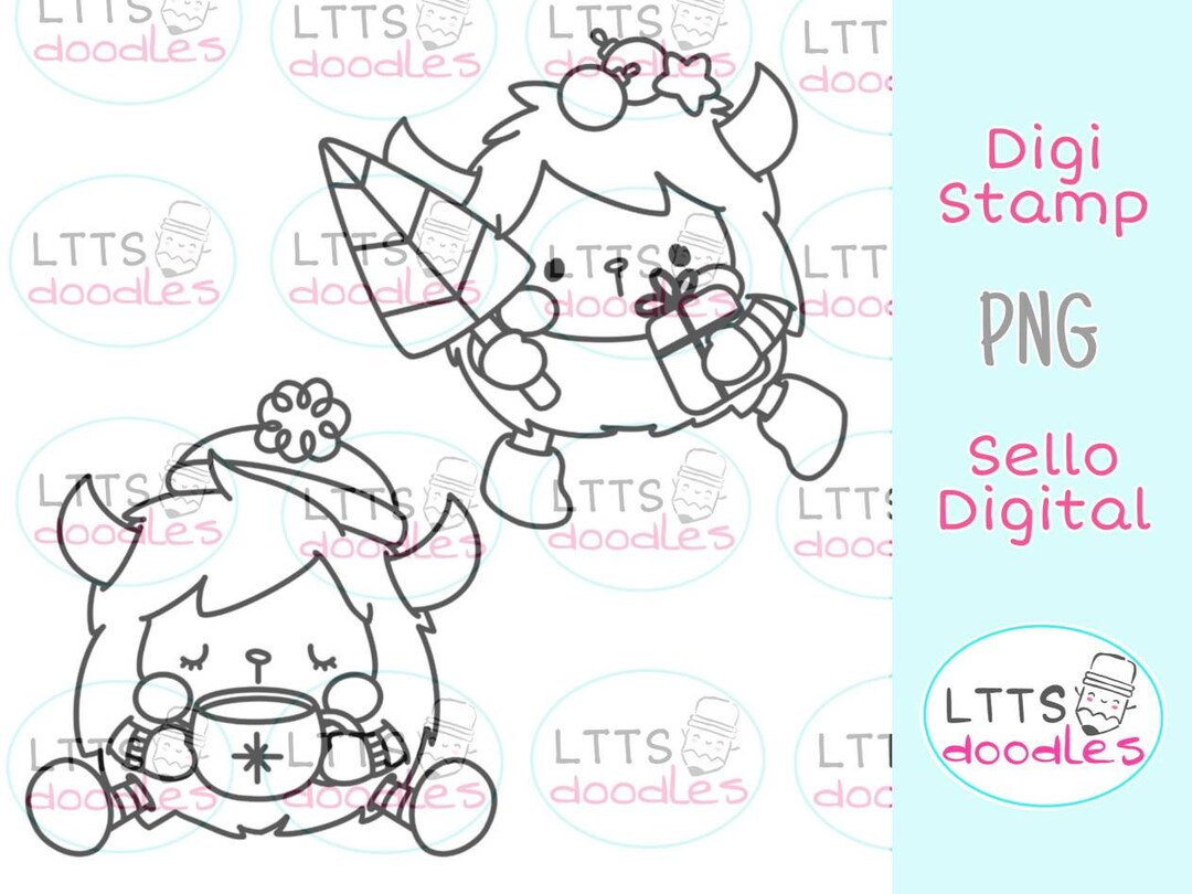 PNG Sweet Yeti Digi Stamps, Yeti Monster Digi Stamp, Jpg Instant ...