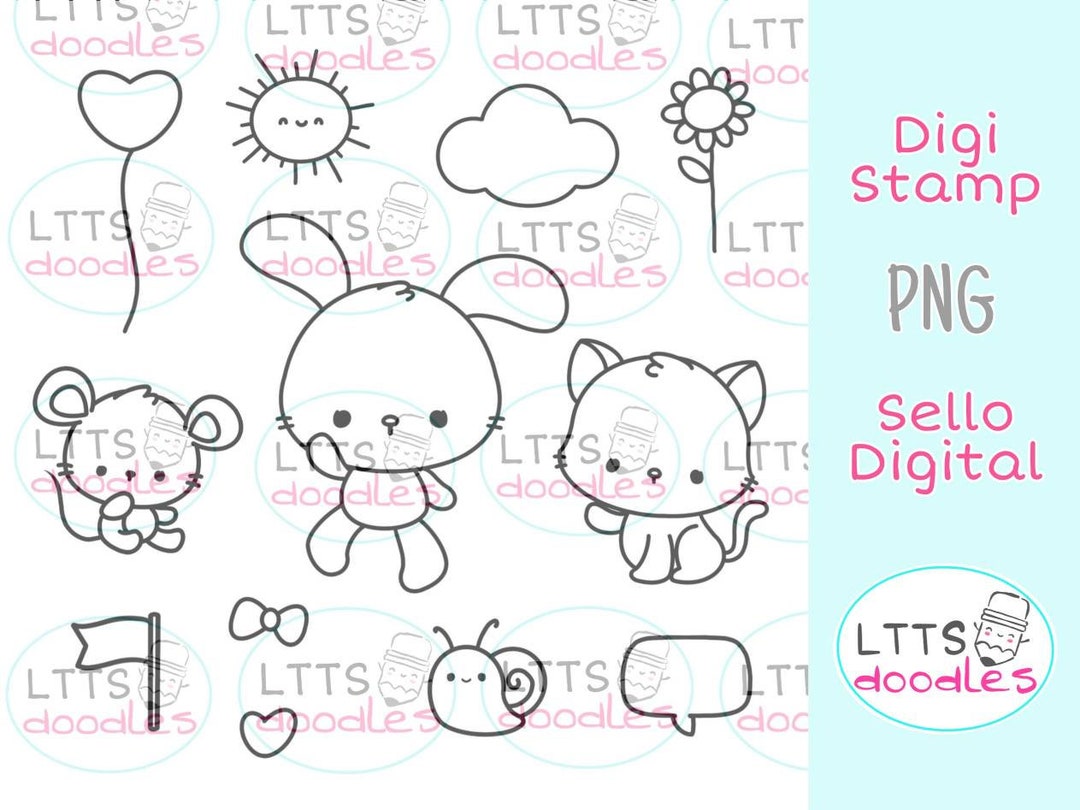 PNG Spring Time Digi Stamps, PNG Instant Download Image, Mother's Day ...