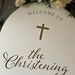 A0 Personalised Acrylic Christening Sign Event Signage Weddings, Table ...