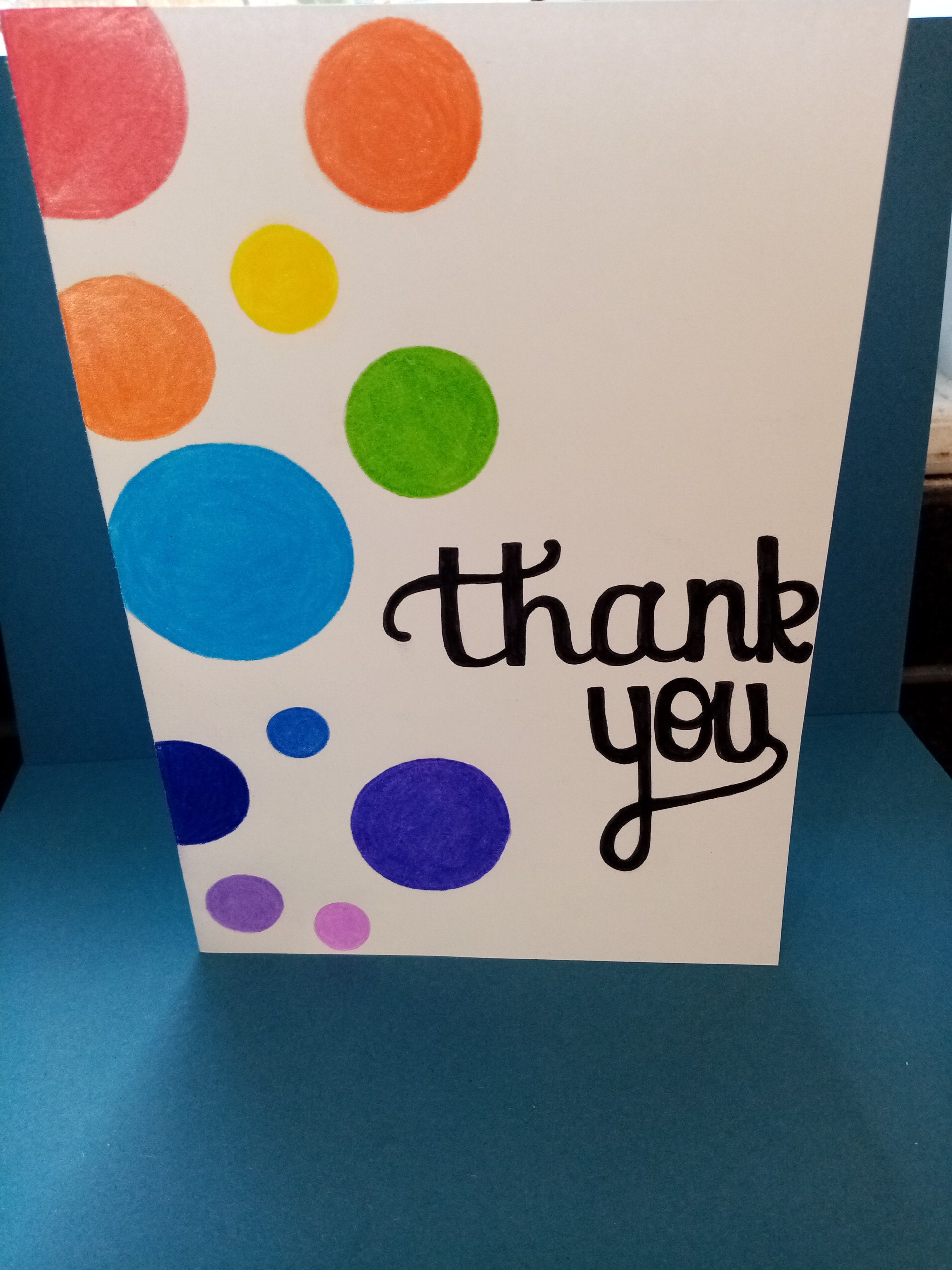 Thank you card with envelope | Etsy