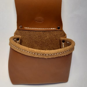 Single Leather Bag/pouch - for Tool Belt. Full Grain Leather Tool Belt ...