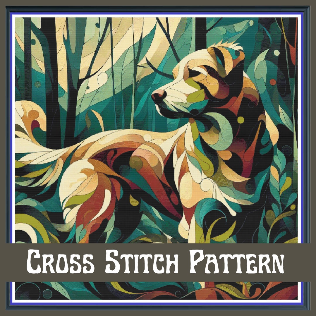 Cross Stitch Patterns, Modern Deco Art, Full Coverage Cross Stitch ...