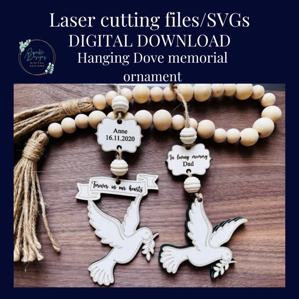 Dove Ornaments - Etsy