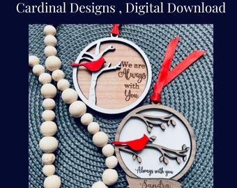 Laser Cut Cardinal Ornament - Etsy