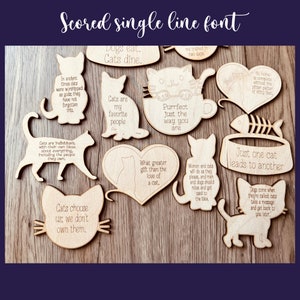 Cat Fridge Magnet SVG, Glowforge Cut File, Pet Cat SVG, Laser SVG ...