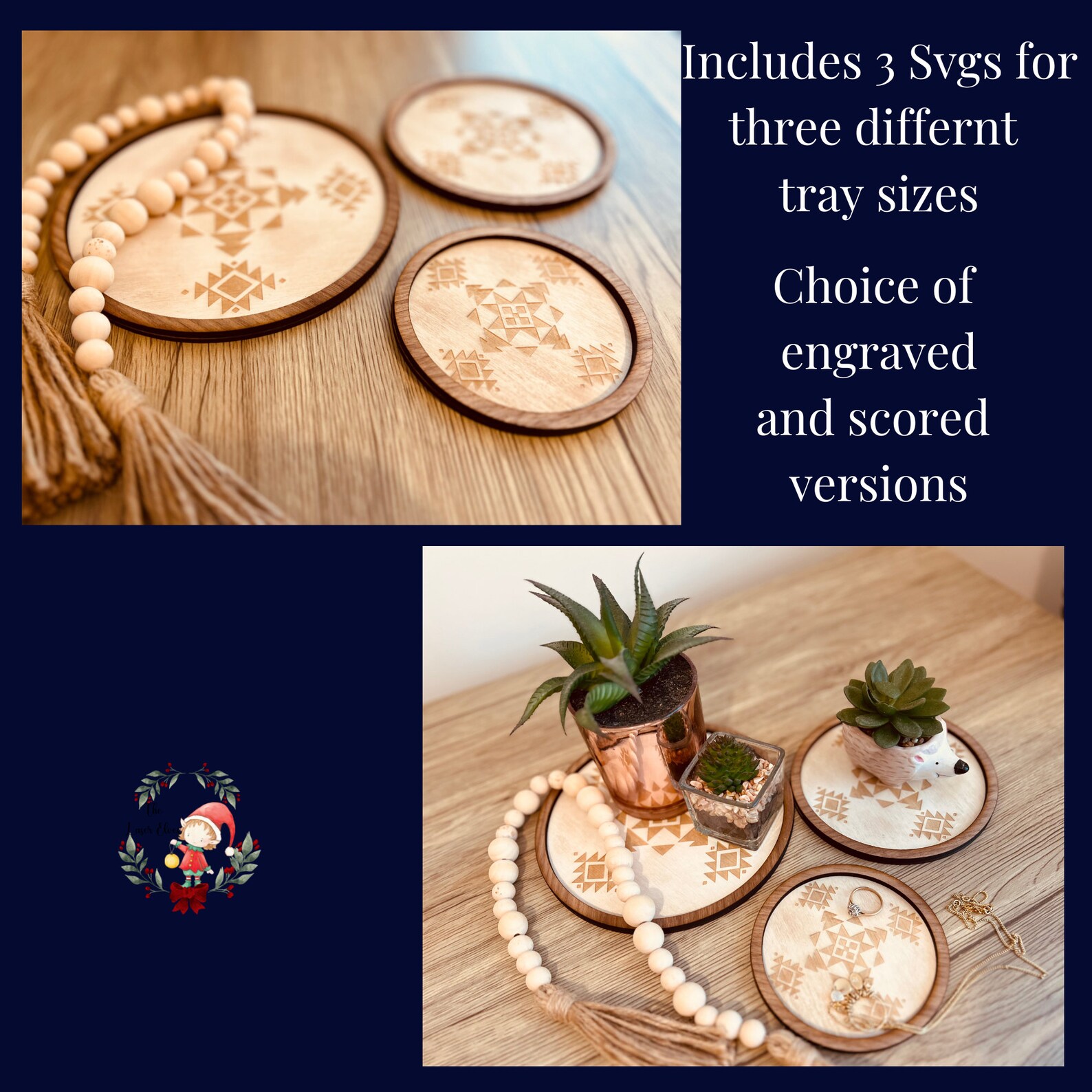 Aztec Trinket Trays SVG, Glowforge Laser Cutting Designs,home Decor ...