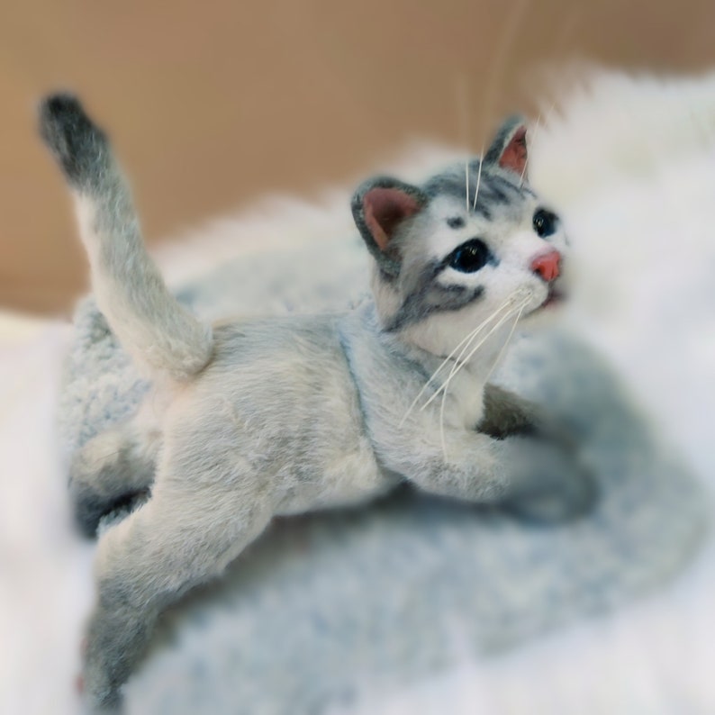 Little Kitty. Collectible Realistic Toy. Poseable Animals Toy by Photo ...