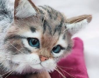 Realistic Plush Bengal Kitten, Cat Art Doll, Soft Sculpture Pet ...